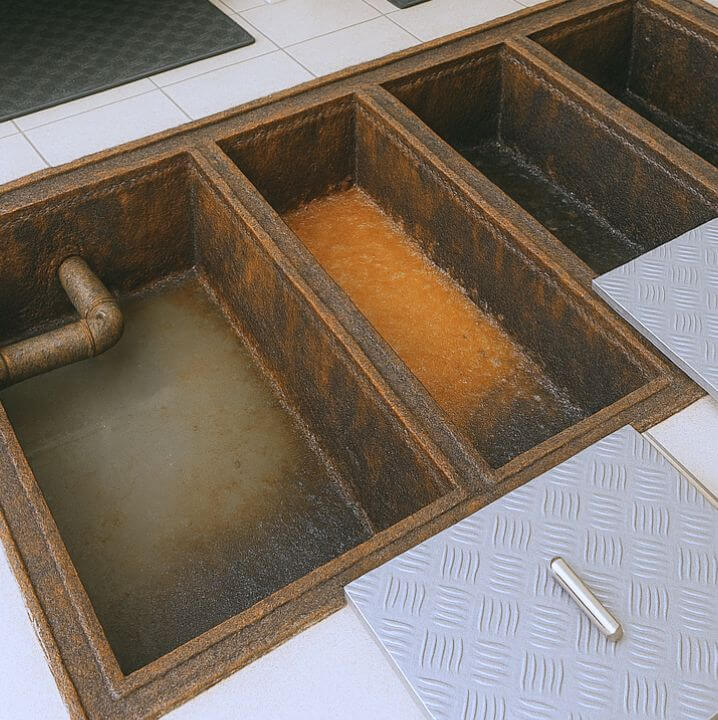 25 GPM (3" Pipe) Kitchen Grease Trap – FTH Solutions 202503081822 ...
